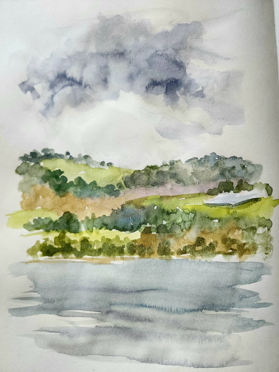 Stormy Clouds: Postcard No 151 – Lindy Whitton Studio